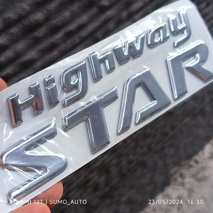 Jual stiker emblem HIGHWAY STAR nissan serena grand livina sticker HWS ...