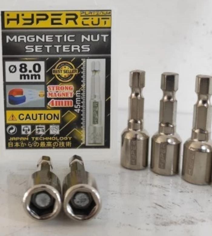 Jual Mata Roofing Magnetic Nut Setter Tekiro 8 mm X 45 mm Mata Baut Ruping - Hyper 8X65 - Kab ...