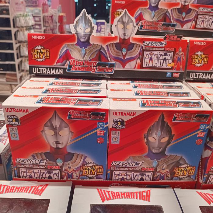 Jual Mainan Ultraman Keren - Miniso Ultra Hero Assembly Season 3 Multi ...