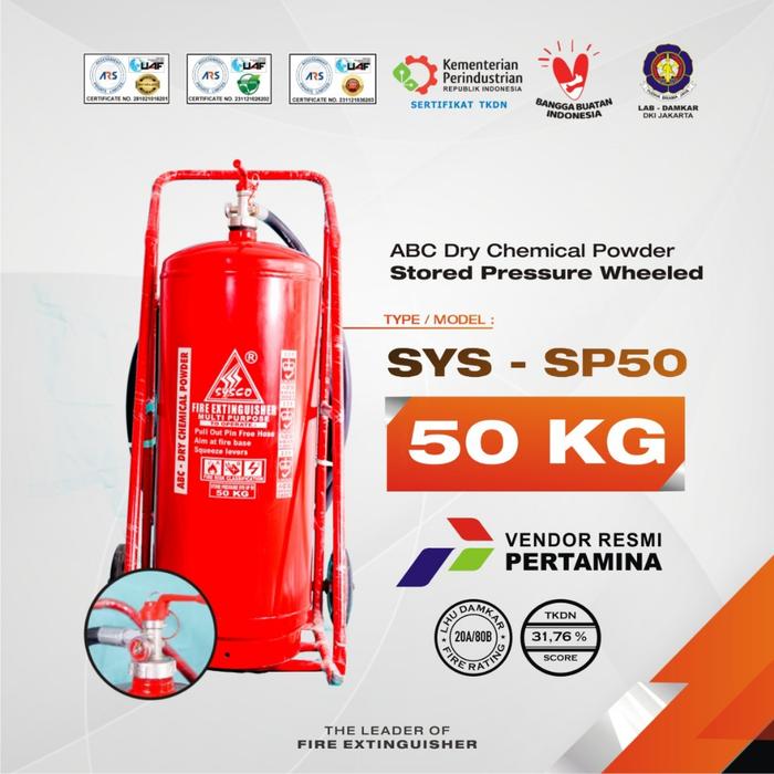 Jual APAR APAB 50 Kg Premium SYSCO FIRE - POWDER/FOAM- Alat Pemadam Api ...