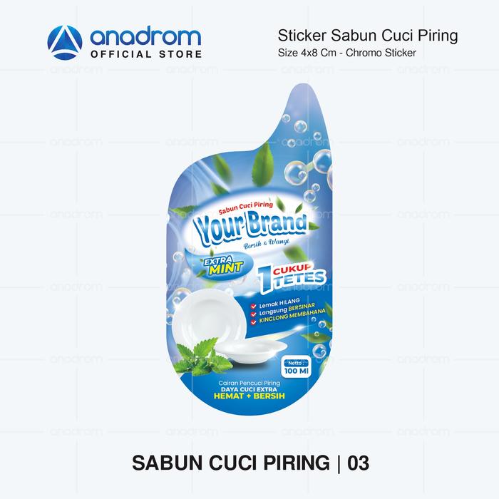 Jual Sticker Kemasan Botol Sabun Cuci Piring | Sticker Label Kemasan ...