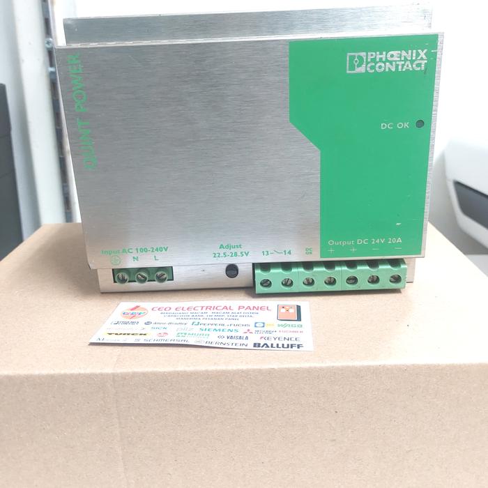 Jual PHOENIX CONTACT QUINT-PS-100-240AC/24DC/20 POWER SUPPLY UNIT ...