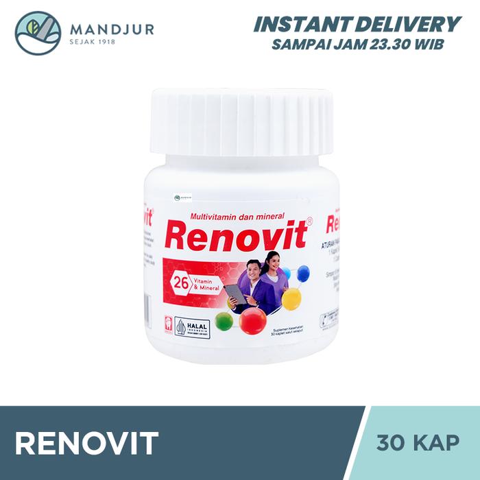 Jual Renovit 30 Kaplet - Suplemen Multivitamin Lengkap, Menjaga Imun ...