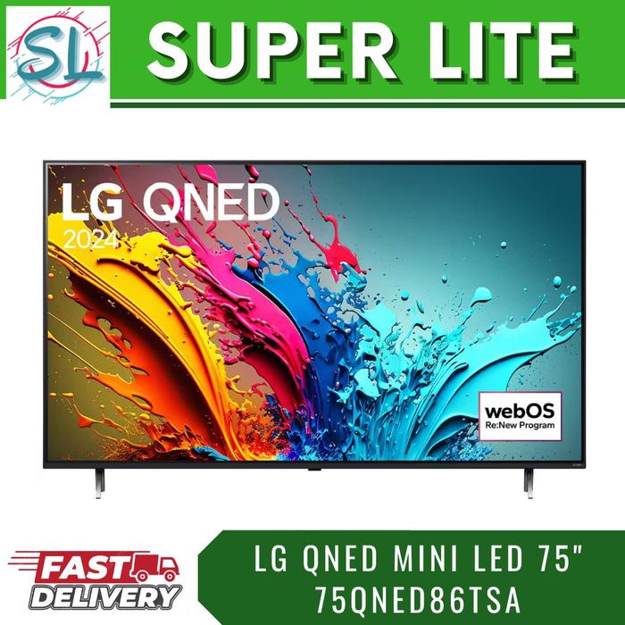 Jual LG 75QNED86TSA QNED MINI LED SMART TV 4K AI ALPHA 8 75 INCH NEW ...