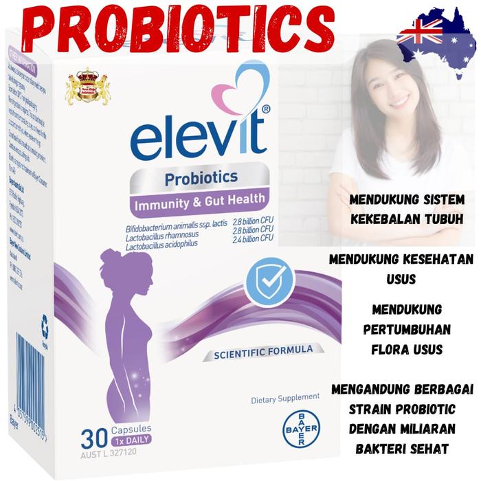 Jual elevit probiotics for immunity & gut health capsules 30 pack (30 ...