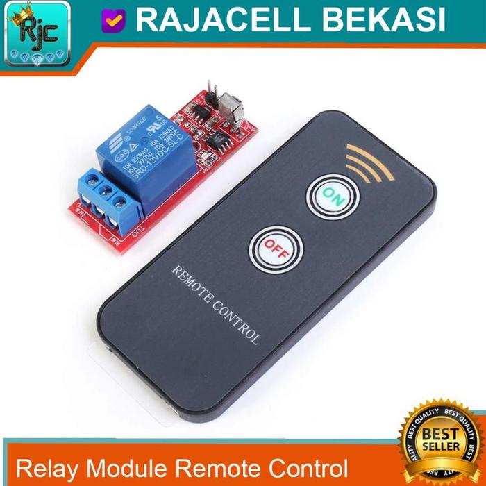 Jual Relay Module Remote Control IR 5V 12V Self Lock ON OFF Remote ...