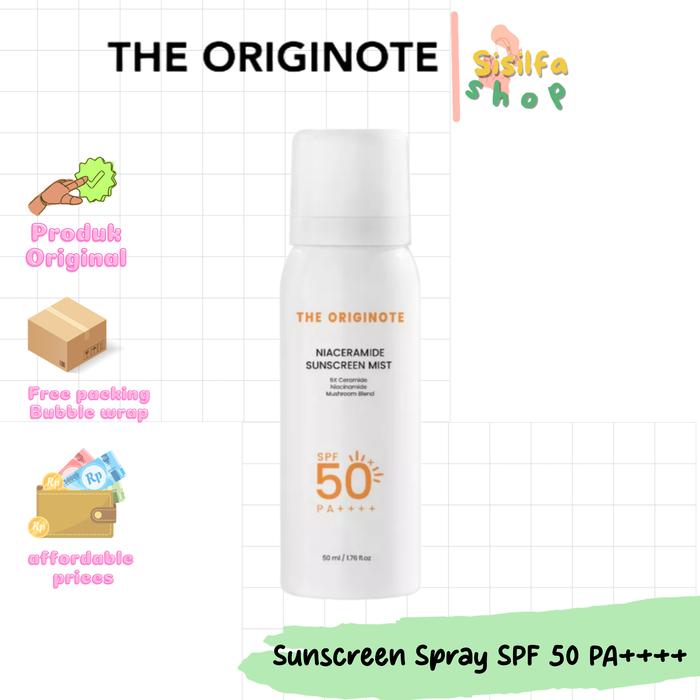 Jual The Originote Niaceramide Sunscreen Mist Spf 50 Pa++++ Sunscreen ...