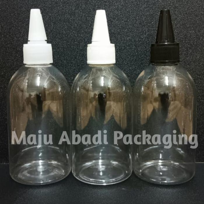 Jual Botol Tinta 250ml Oval / Botol Kerucut 250ml / Botol Corong 250ml ...