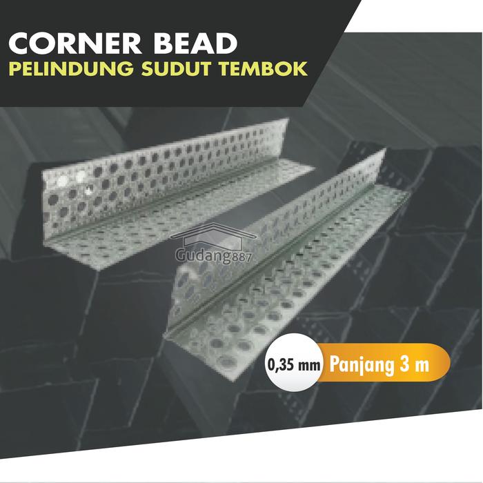 Jual Corner Bead / Sudutan Partisi Gypsum GRC / Pelindung Sudutan Tembok - Kota Bekasi ...