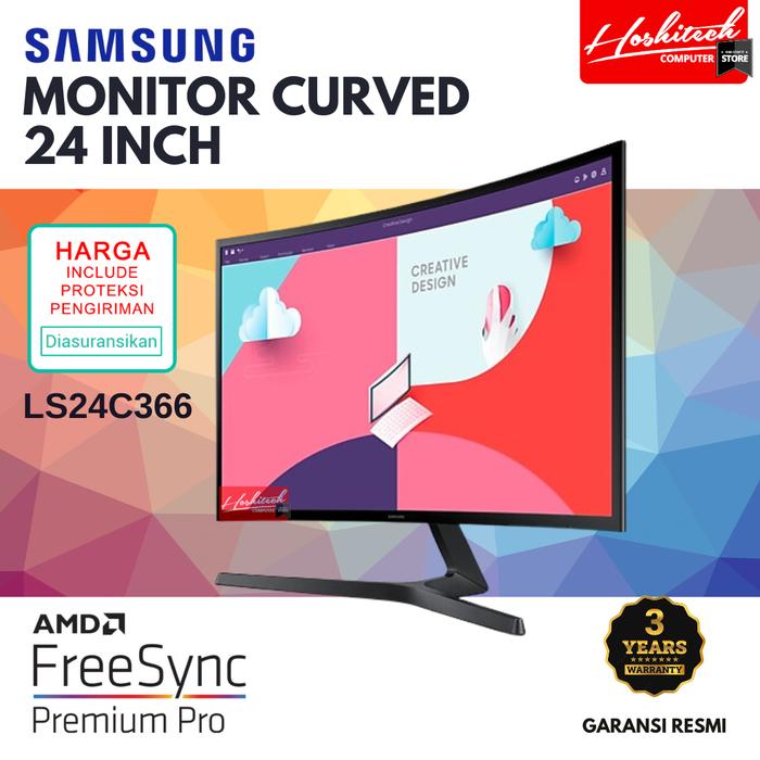 Jual Monitor Samsung Curved 24 inch LS24C366EAEXXD FHD Garansi Resmi ...