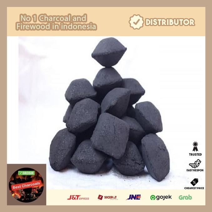 Jual Arang Briket Hexagonal 1 Kg BBQ Premium Food Grade Areng Barbeque ...