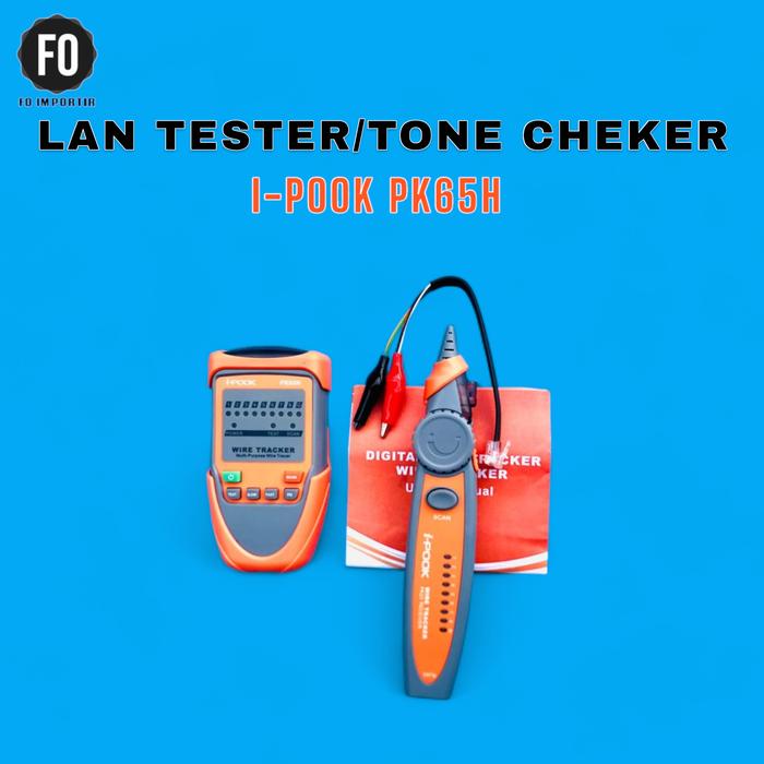 Jual LAN TESTER I-POOK PK65H MULTI PURPOSE WIRE TRACKER / tone cheker ...
