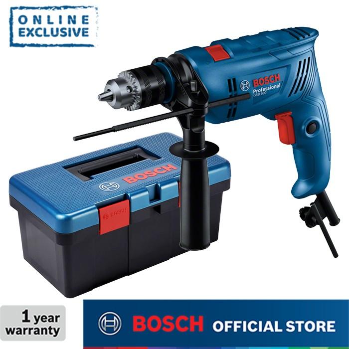 Promo Bosch GSB 600 Bor Impact Listrik Set 600W BOX 13MM / Bor impac ...