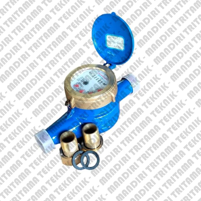 Jual WATER METER 3/4 INCH CALIBRATE 20mm CONNECTION SCREW/DRAT DN20 (3/ ...