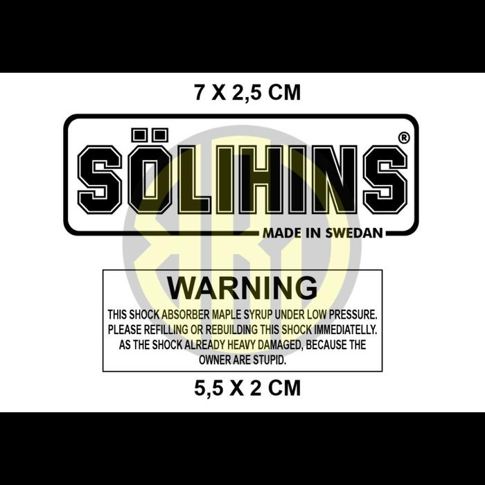 Jual STICKER STIKER JDM PARODI SHOCKBREAKER OHLINS - SOLIHINS - Kota ...