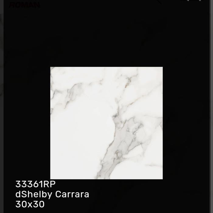 Jual Keramik Roman 30x30 Edisi Putih Serat abu 3 varian tipe (dShelby ...