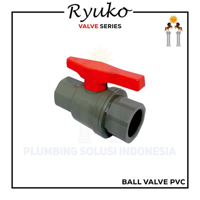Jual Ball Valve PVC khusus Pipa PVC standard SNI 1 1/2 inch / 50 mm ...