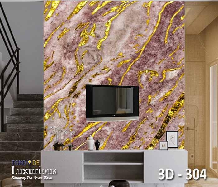 Promo Wallpaper Custom 3D Marble Walpaper Sticker Hiasan Dinding Marmer ...
