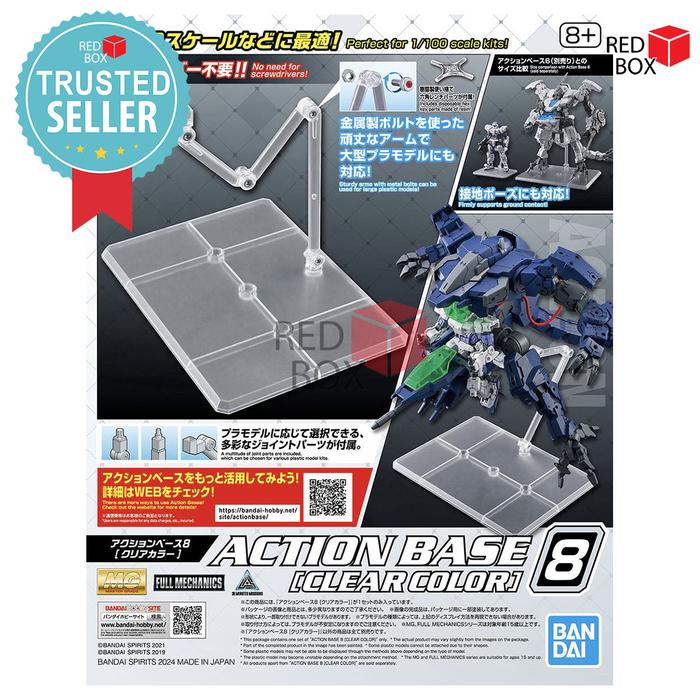 Jual Action Base 8 Clear Color Bandai Gundam Gunpla Display Stand MG 1/ ...