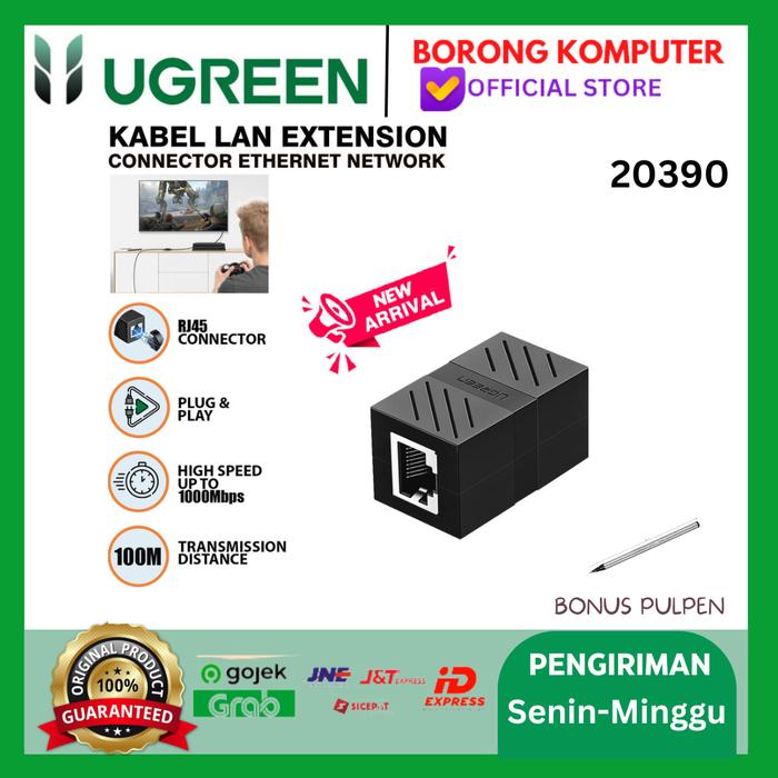 Jual LAN UTP Barel Connector Sambungan Kabel LAN RJ45 Cat 5e Cat 6 ...