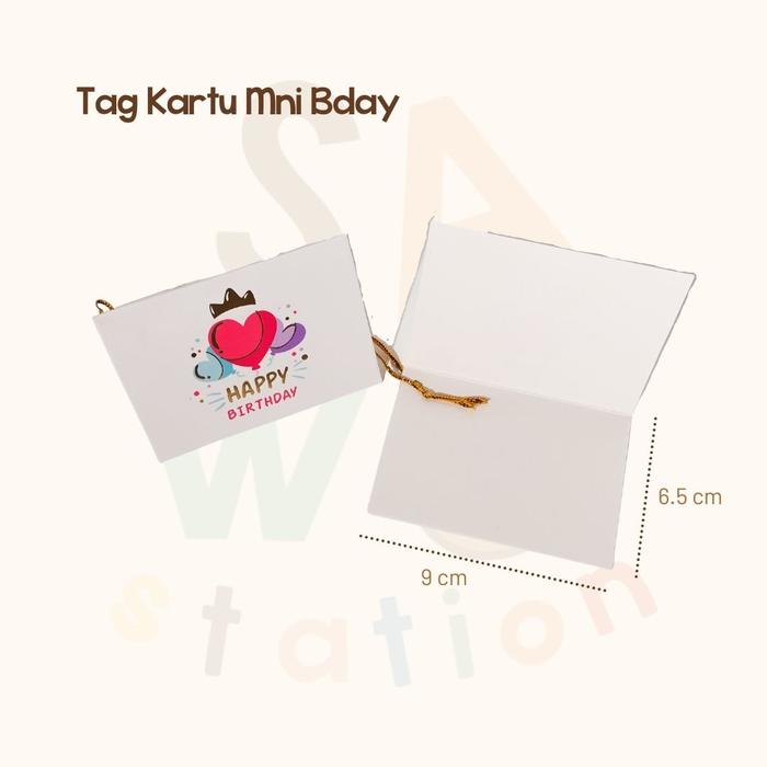 Jual Hang Tag Kartu Birthday Gold Natal Ucapan Card Ulang Tahun Ucapan ...