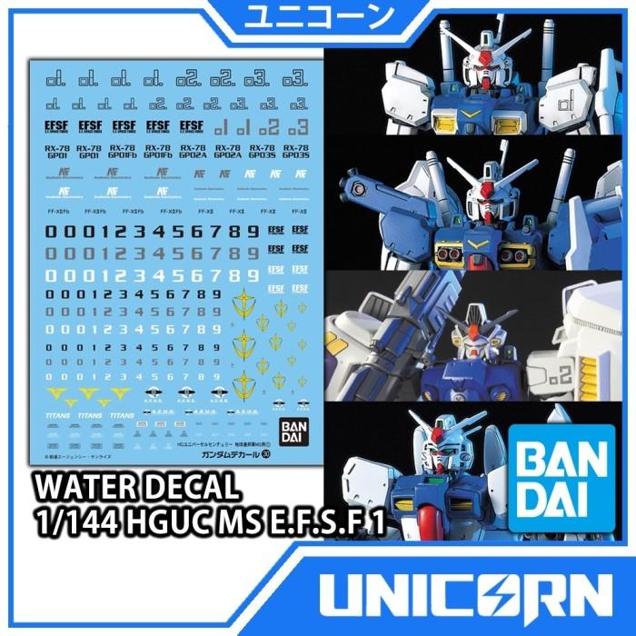 Jual Water Decal 30 HGUC EFSF Multiuse 1 [Gundam/GP01/GP01Fb/GP02A ...