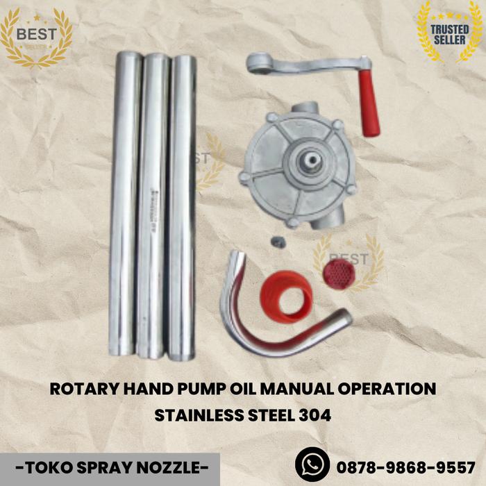 Jual ROTARY HAND PUMP OIL MANUAL OPERATION STAINLESS STEEL 304 (READY ...