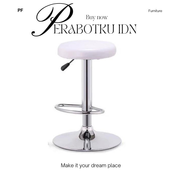 Promo BARSTOOL BULAT TINGGI BAR CHAIR HIDROLIK KURSI CAFE KURSI TINGGI ...