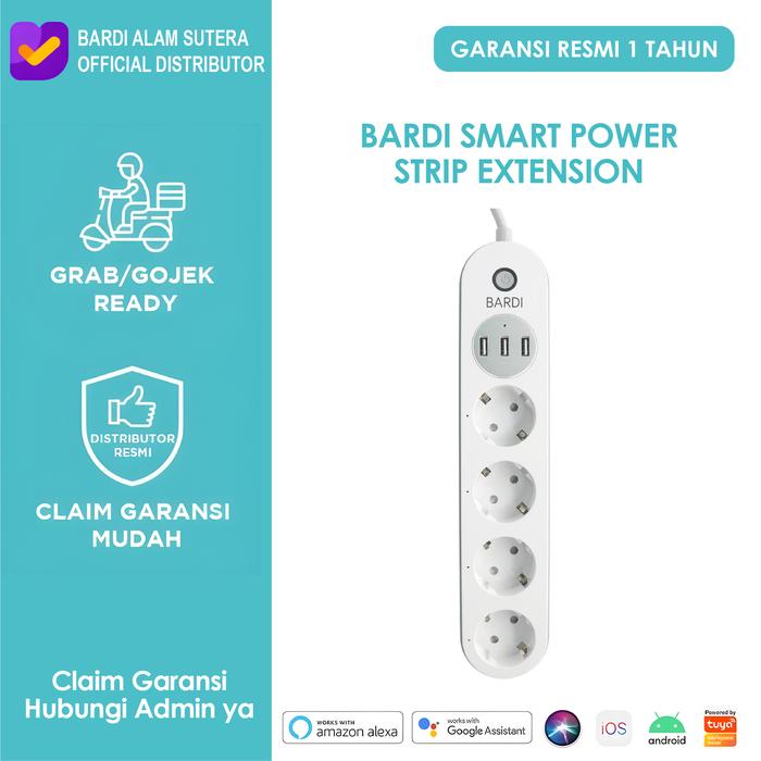 Promo BARDI Smart Power Strip Extension Steker Stop Kontak Socket Plug Wifi Cicil 0% 3x - Kota ...