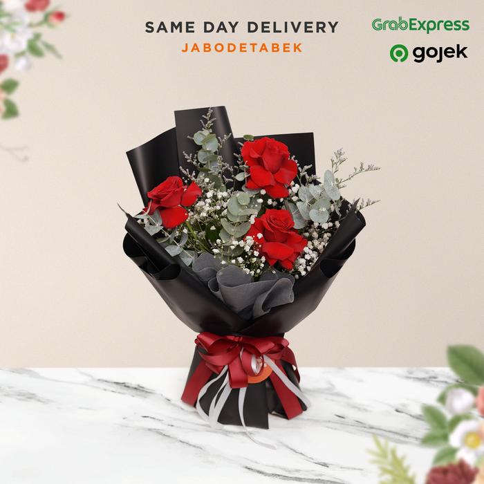 Promo Buket Bunga Segar Sandra Three Bouquets - Instant & Same day ...