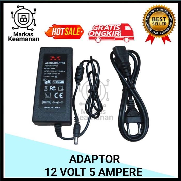 Jual Adaptor 12V 5A Murah / Adaptor DC Volt 5 Ampere Murah Power Supply ...