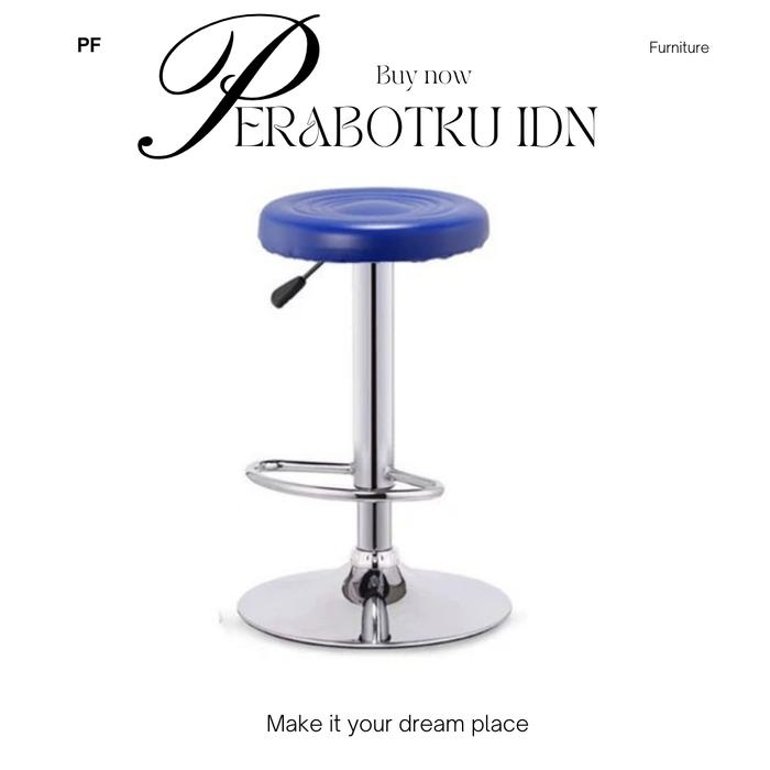 Promo BARSTOOL BULAT TINGGI BAR CHAIR HIDROLIK KURSI CAFE KURSI TINGGI ...