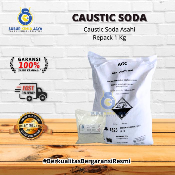 Jual Caustic Soda ASAHI / Soda Api / NaOH / Natrium Hydroxide 1 KG ...