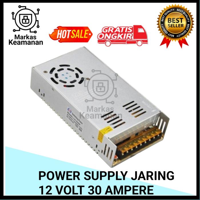 Jual Power Supply Switching 12V 30A 360 Watt Cocok Untuk CCTV LED RADIO ...
