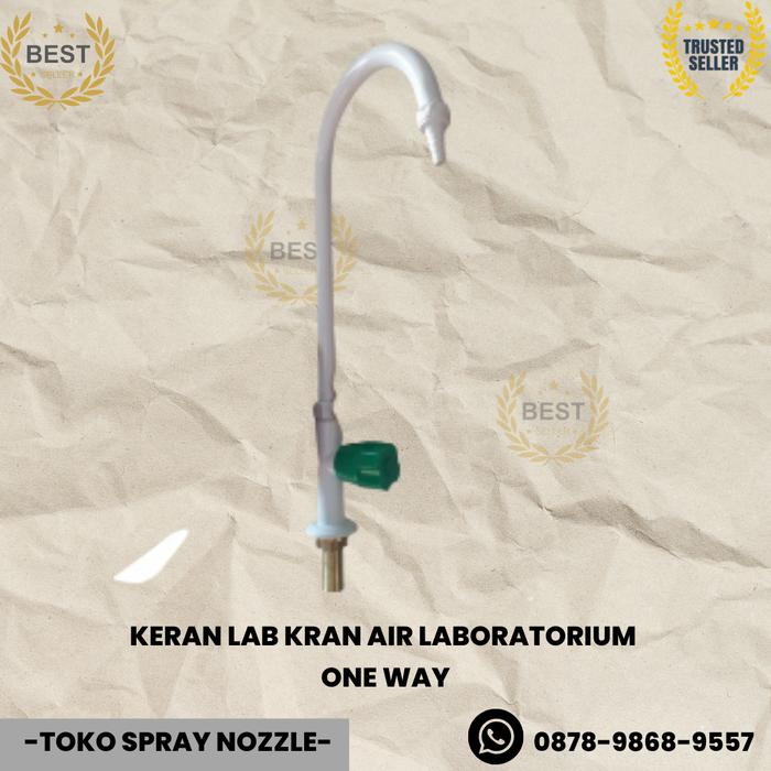 Jual KERAN LAB KRAN AIR LABORATORIUM ONE WAY / WATER TAP SINGLE PORT ...