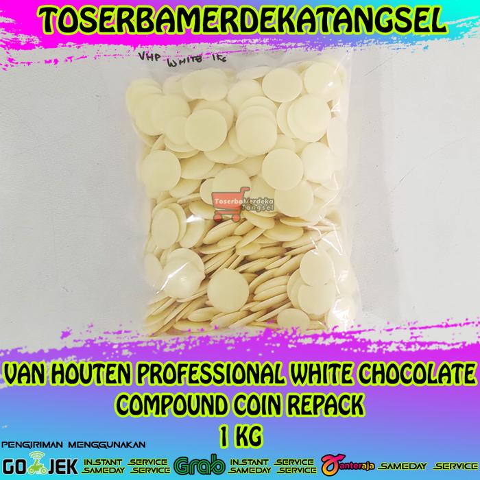 Jual Van Houten Professional Chocolate Compound Coin 1 Kg / Coklat Compond - White Repack - Kota ...