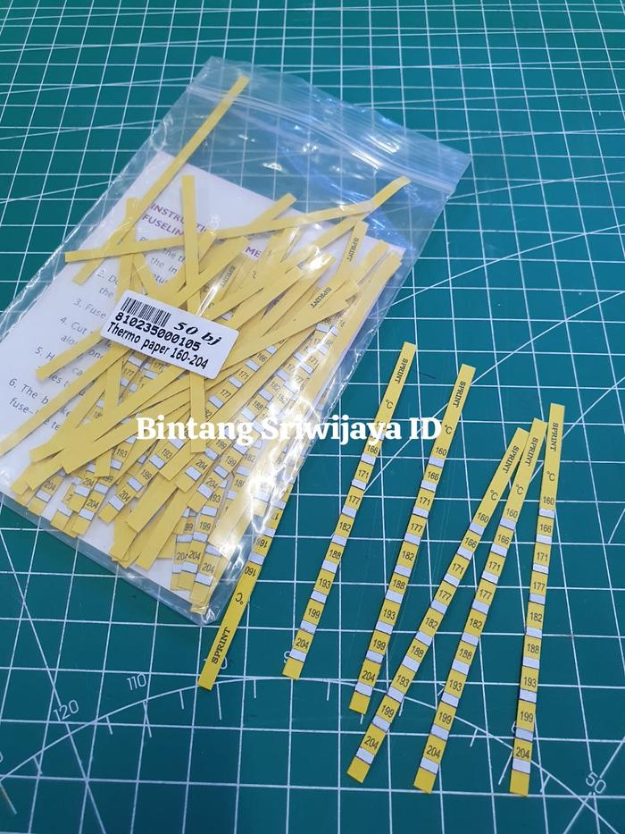 Jual Thermopaper Suhu 160-204C Temperature Testing Strips - Jakarta ...