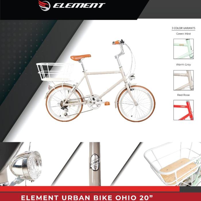 Jual Sepeda Urban Minivelo Element Ohio, CLASSIC VINTAGE DESIGN! - Warm ...