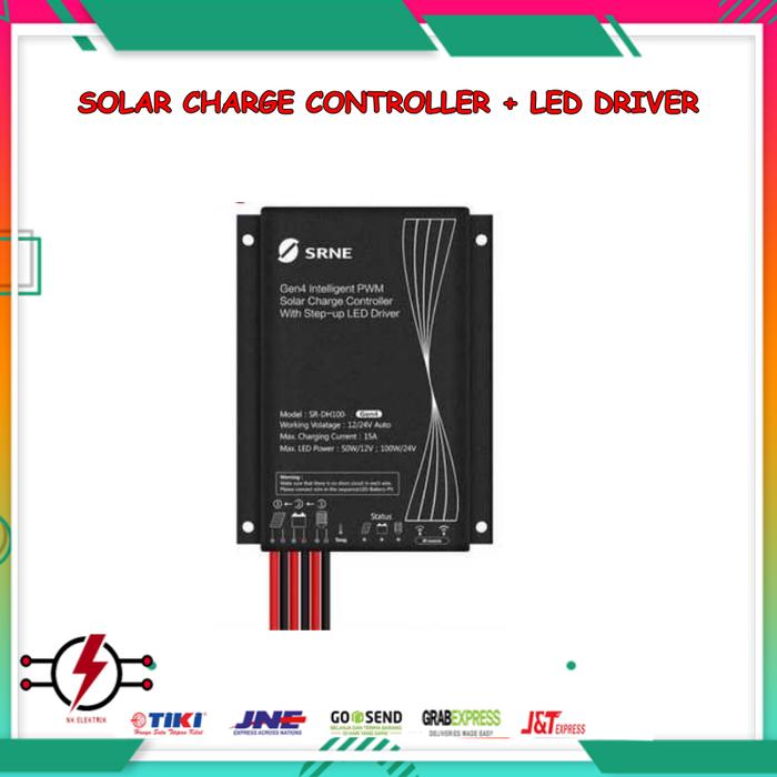 Jual Solar Charge Controller SRNE Gen4 PWM + Step-Up LED Driver 15A ...