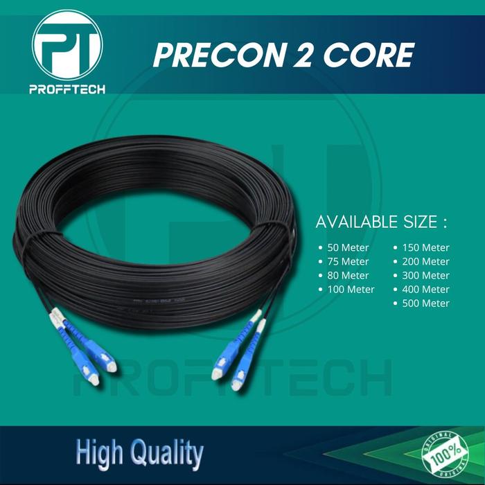 Promo Kabel Fiber Optik Ftth Drop Cable Sc Sc Precon Fiber Optic.1000 ...