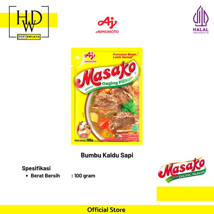 Jual [100 gr] Masako Bumbu Penyedap Rasa Sapi Bubuk Kemasan Sachet ...