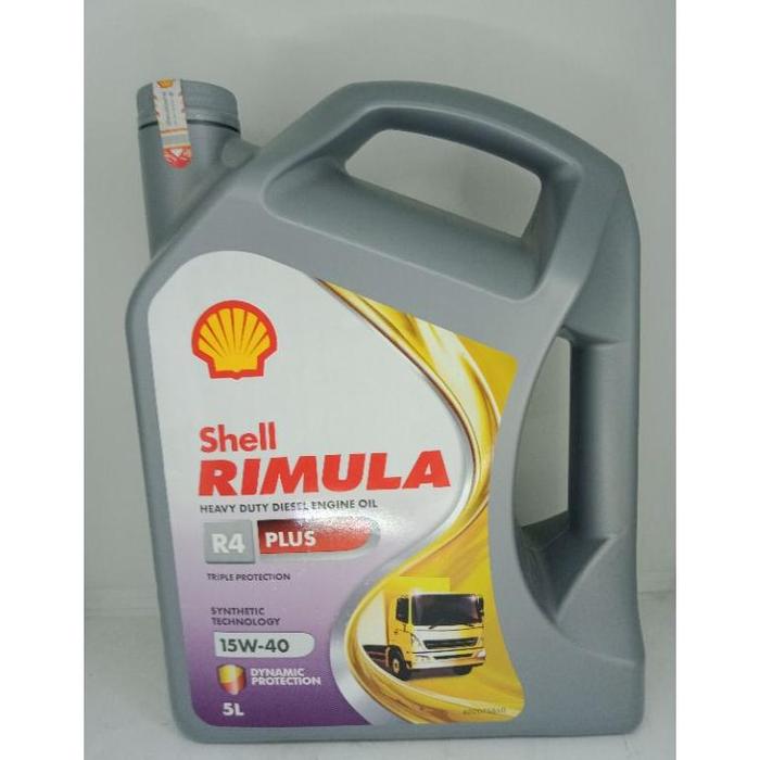 Jual SHELL RIMULA R4 PLUS SAE 15/40 DIESEL 5 LITER GALON (DIJAMIN ASLI ...