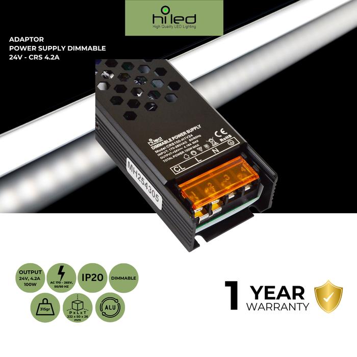 Promo HILED Adaptor / Power Supply CRS Indoor Dimmable 24 Volt Real ...