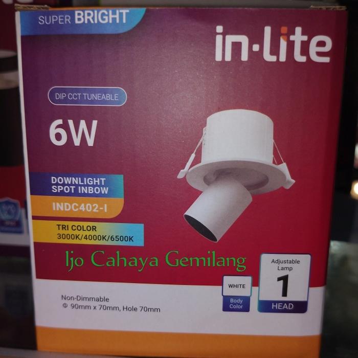 Jual Downlight Spot outbow tricolor Inlite INDC402-0 6watt - Kab ...