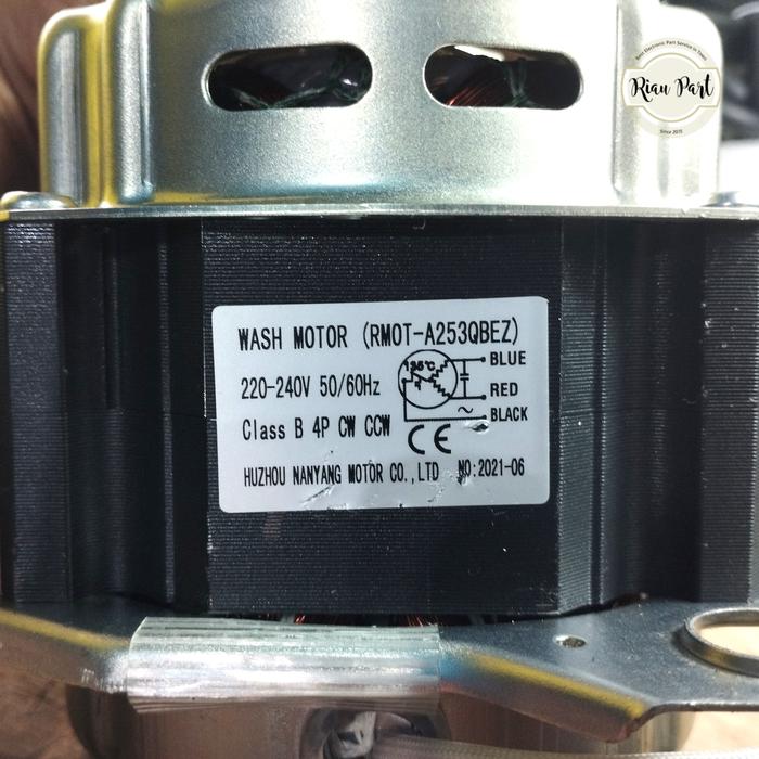 Jual ORIGINAL MOTOR WASH DINAMO MESIN CUCI SHARP DUA TABUNG PLUS PULY ...