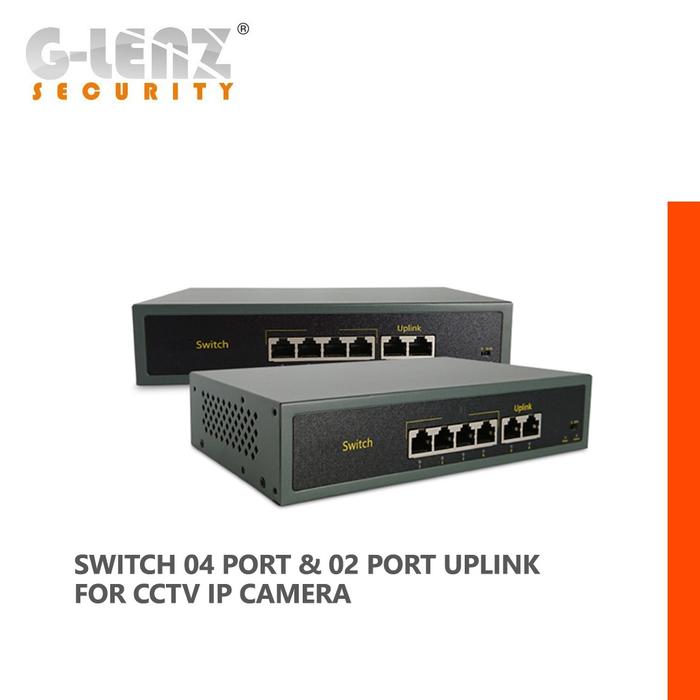 Promo G-Lenz Security Switch Hub 4/8/16 Port CCTV IP Cam 100Mbps ...