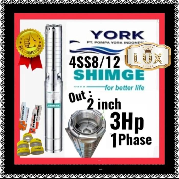 Jual Pompa satelit 4inch 3hpss STAINLESS SHIMGE 8 Kubik 3 Hp 220 volt 1 ...