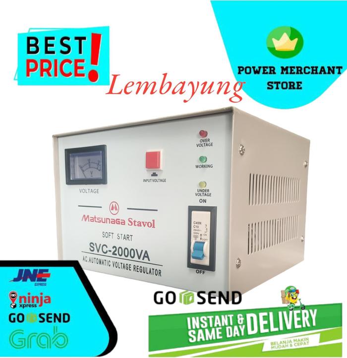 Jual MATSUNAGA Stabilizer 2000 Watt / STAVOL SVC-2000VA - Jakarta Timur ...