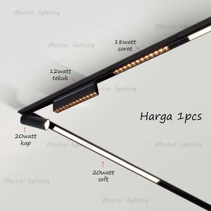 Jual Lampu plafon rell inbow outbow spotlight magnetic tracklight led ...