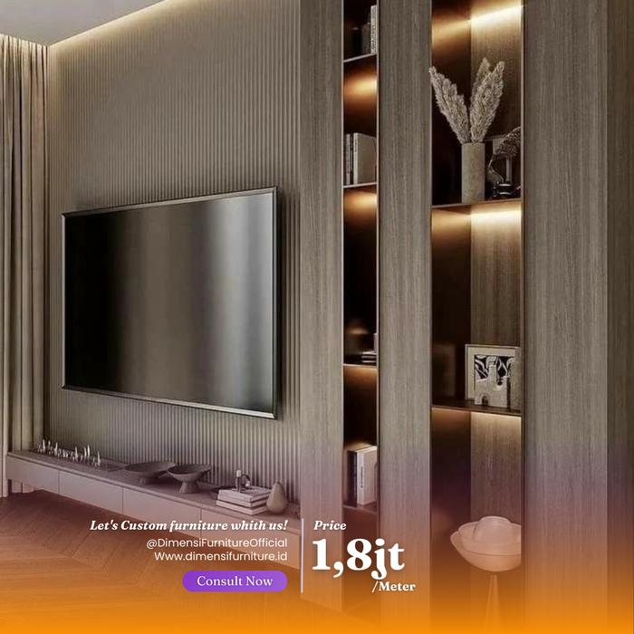 Jual backdrop tv minimalis modern custom - Jakarta Timur ...